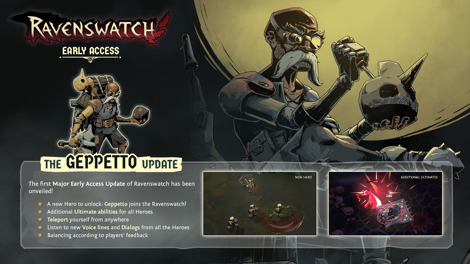 Geppetto will join the Ravenswatch on May 31! - Passtech